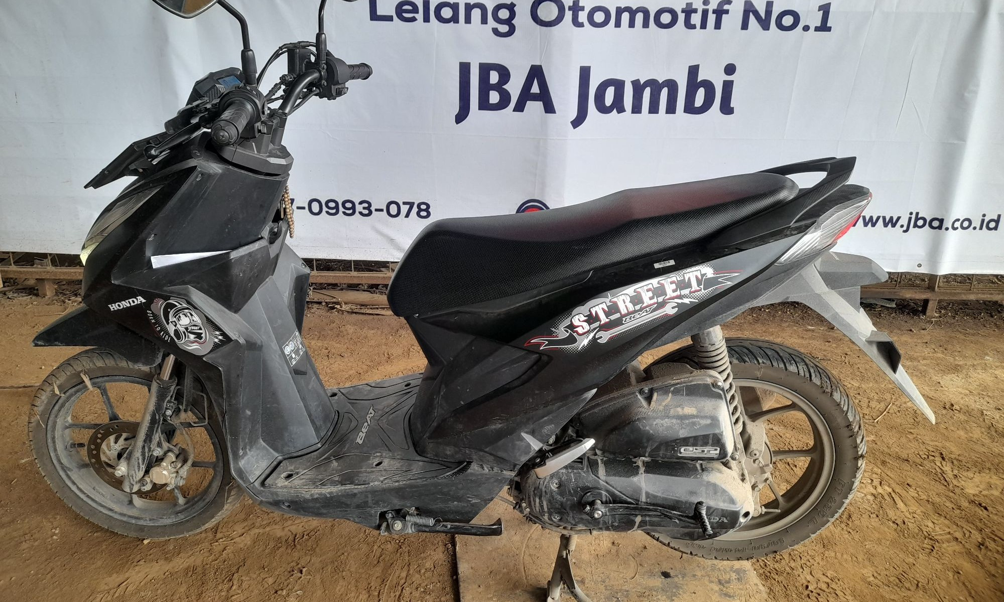 Lelang Motor HONDA BEAT ESP STREET 109 2024 HITAM JAMBI