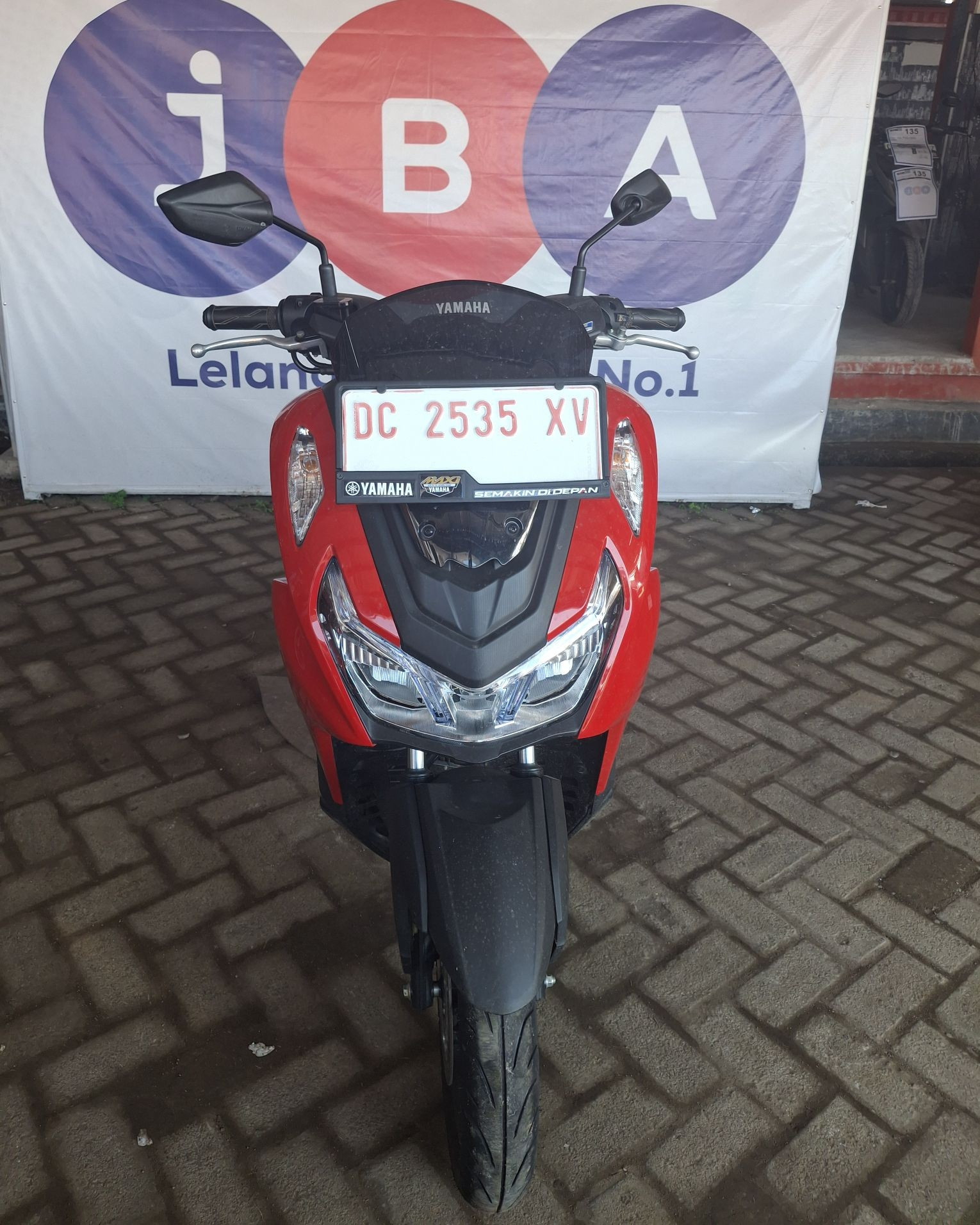 Lelang Motor LOT No. 537 YAMAHA LEXI LX 155 155 2024 MERAH MAKASSAR